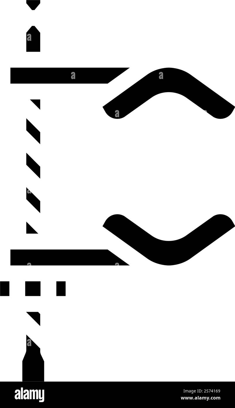 cardellini clamp glyph icon vector. cardellini clamp sign. isolated ... cardellini clamp glyph icon vector. cardellini clamp sign. isolated ...
