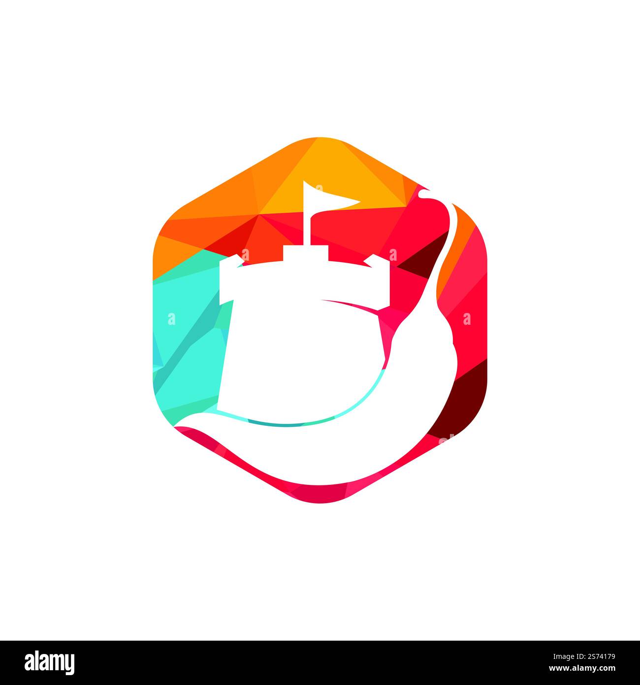 Strong chili vector logo design concept. Chili with fort icon logo ...