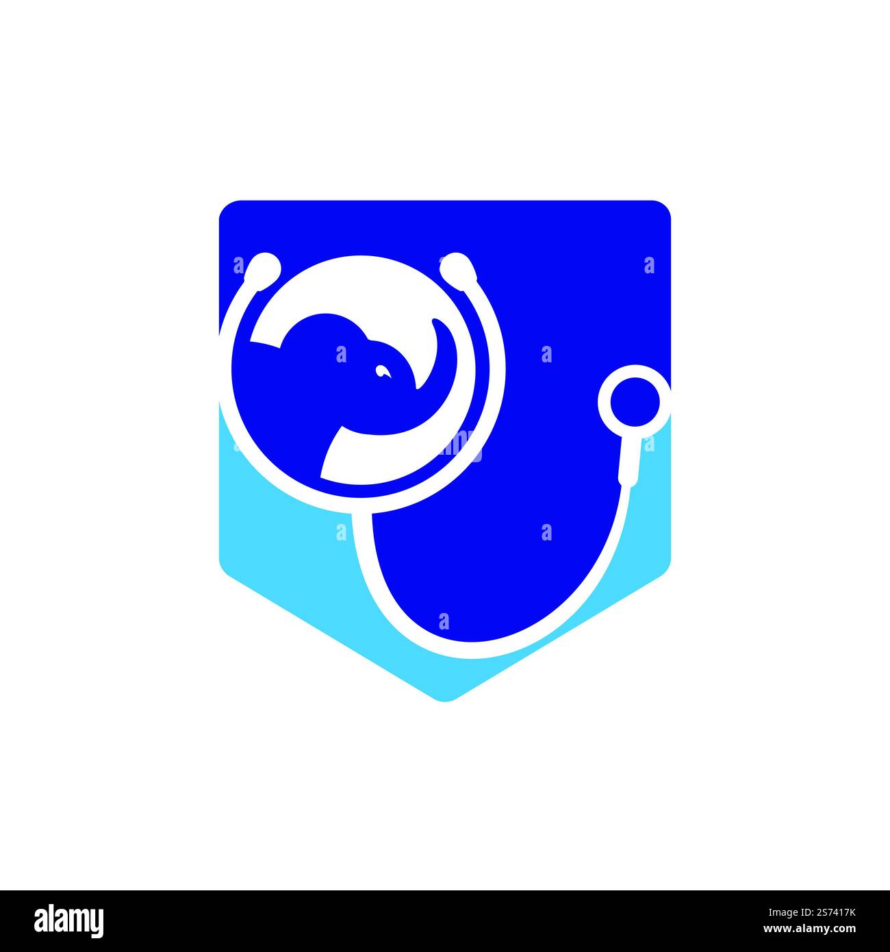Elephant health and clinic vector logo design template Stock Vector ...