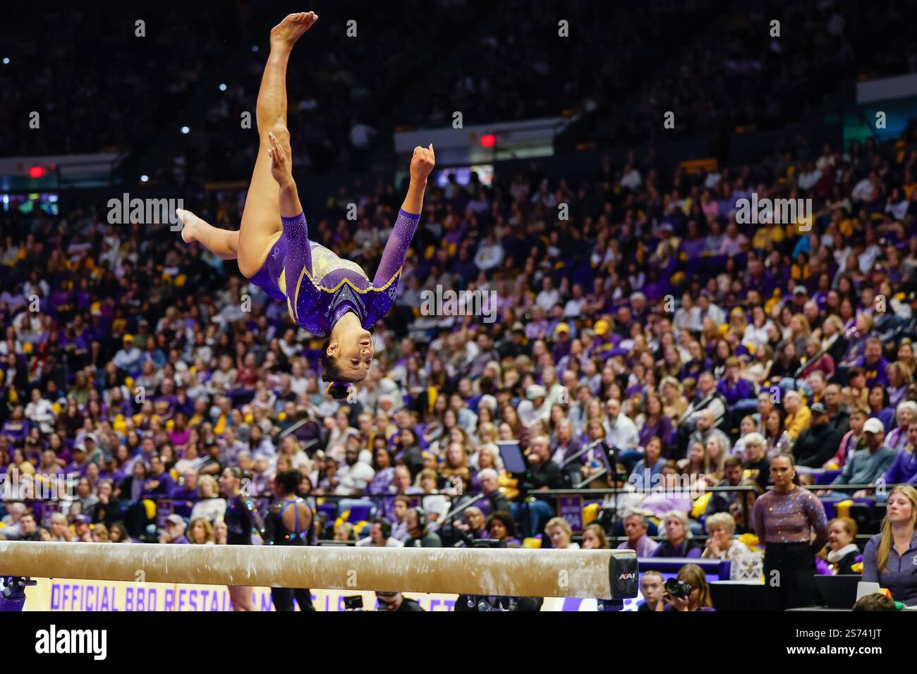 January 17, 2025: LSU Tigers Kylie Coen in action in the NCAA ...