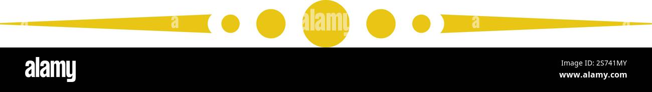 Decorative divider in simple modern style. Page break border isolated ...