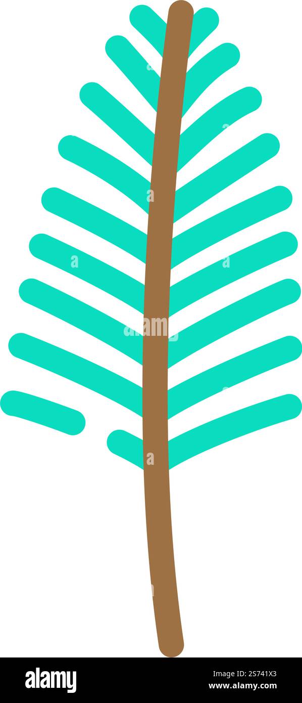 areca palm tropical leaf color icon vector. areca palm tropical leaf ...