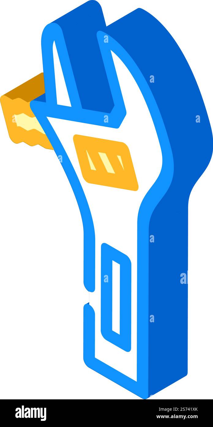 adjustable wrench isometric icon vector. adjustable wrench sign ...