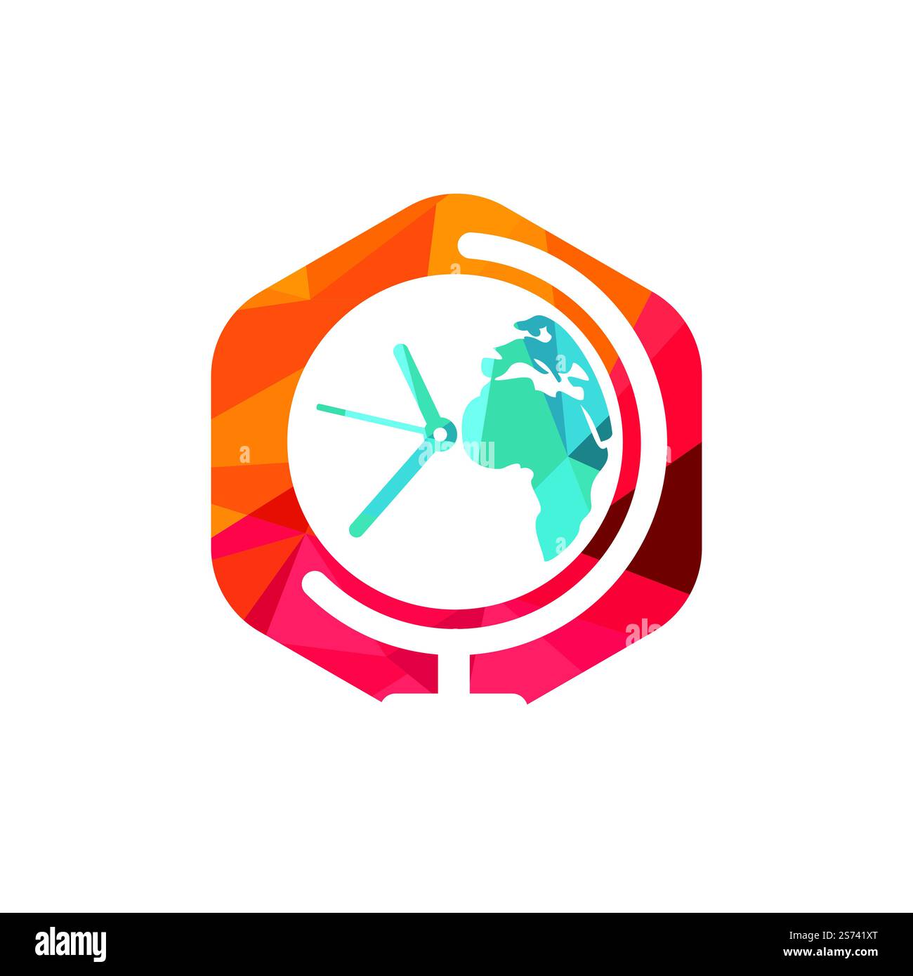 Time world vector logo design template. Time planet symbol or icon ...
