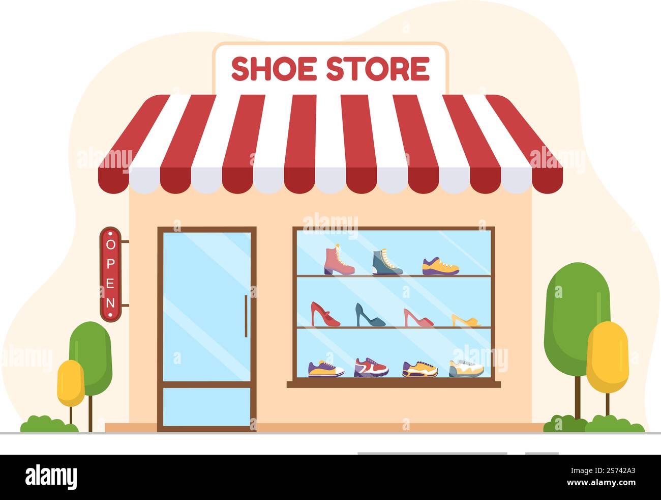 Shoe Store with New Collection Men or Women Various Models or Colors of ...