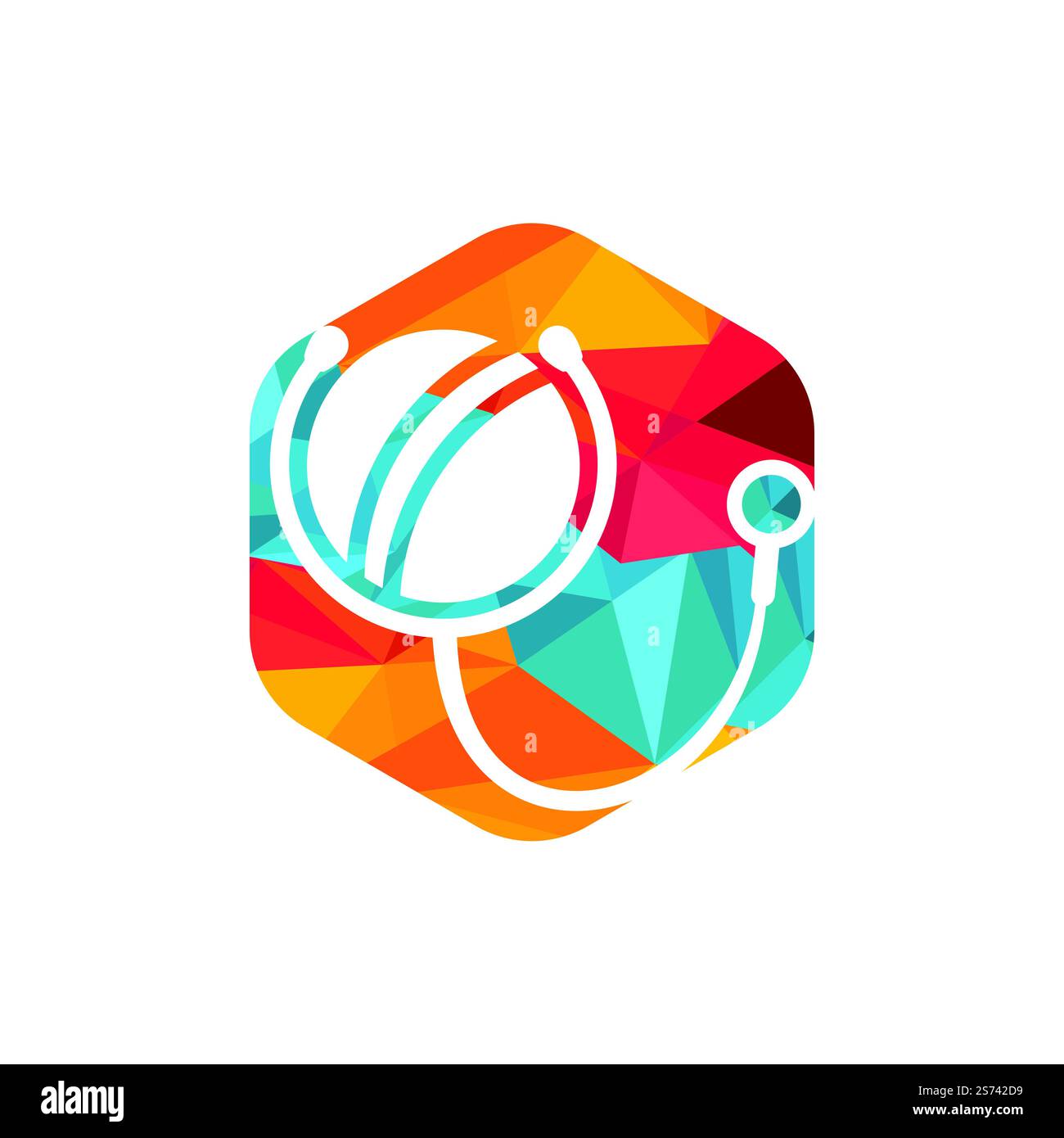 Cricket stethoscope vector logo design. Sports health and care logo ...