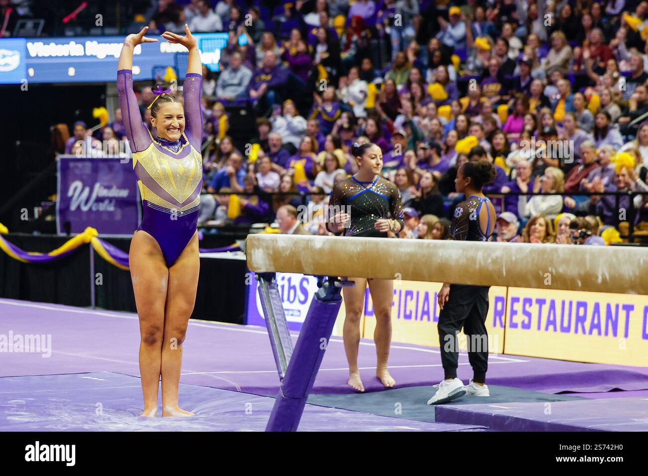 January 17, 2025: LSU Tigers Kylie Coen in action in the NCAA ...