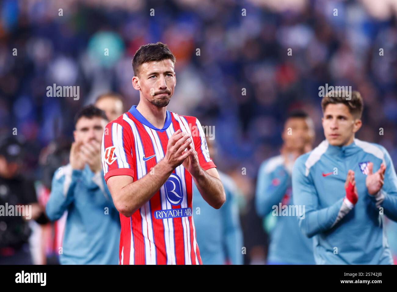 Clement Lenglet of Atletico de Madrid gestures during the Spanish ...