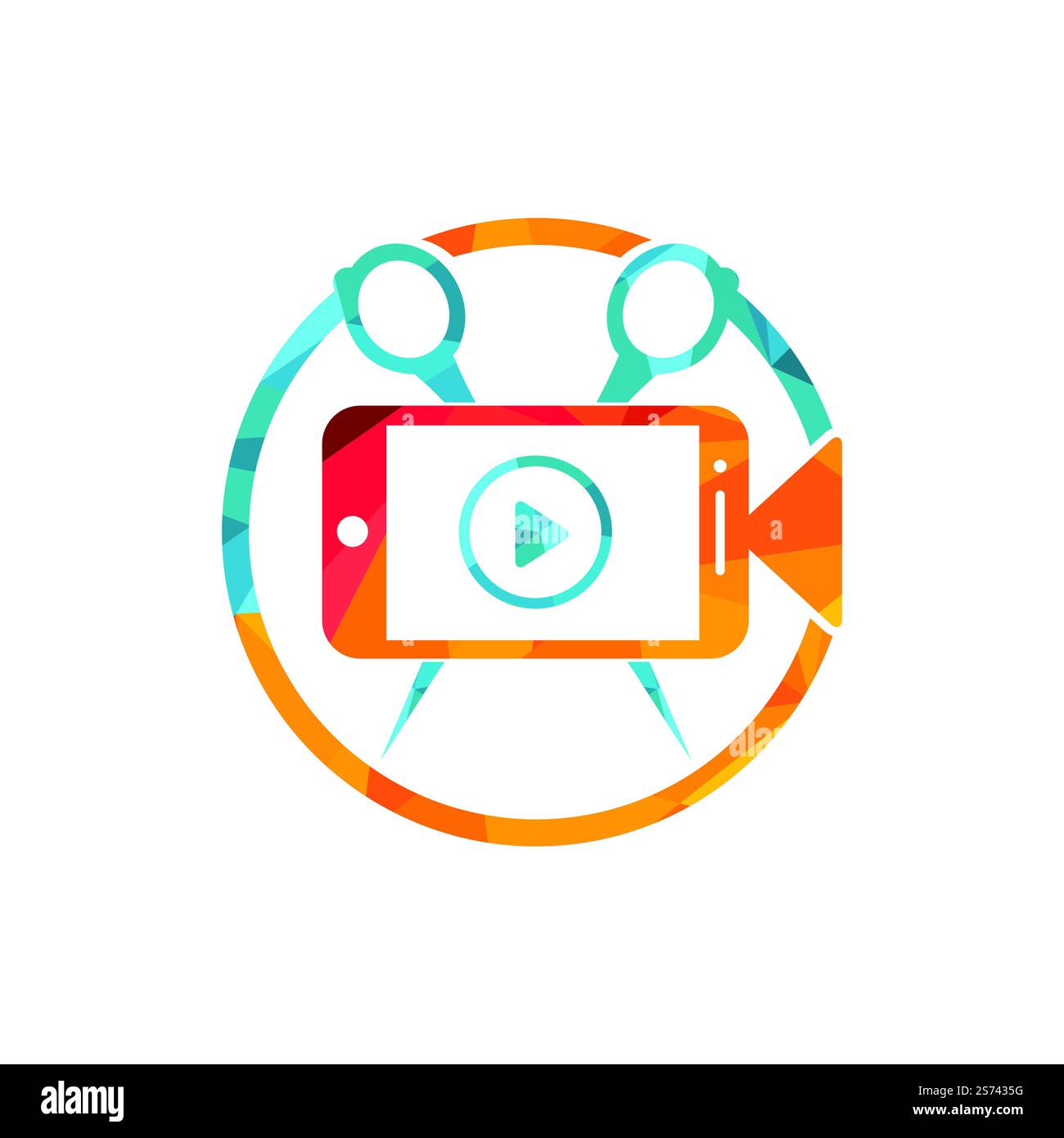 Movie film editor vector logo design. Video editing logo concept Stock ...