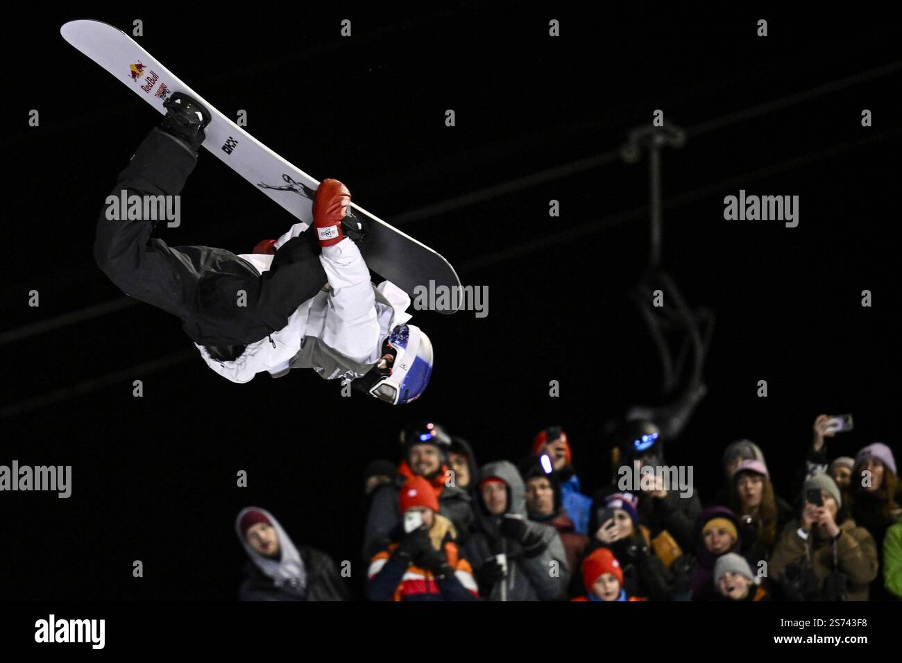 Scotty James of Australia in action during a snowboard halfpipe ...