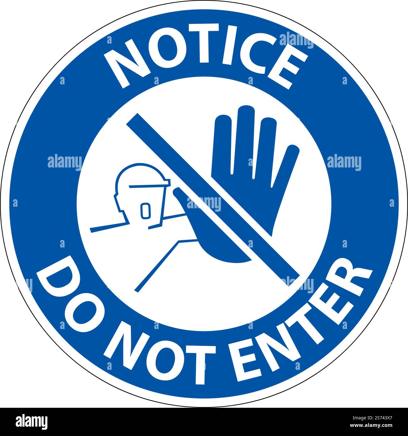 Notice Do Not Enter Authorized Personnel Only Sign Stock Vector Image ...