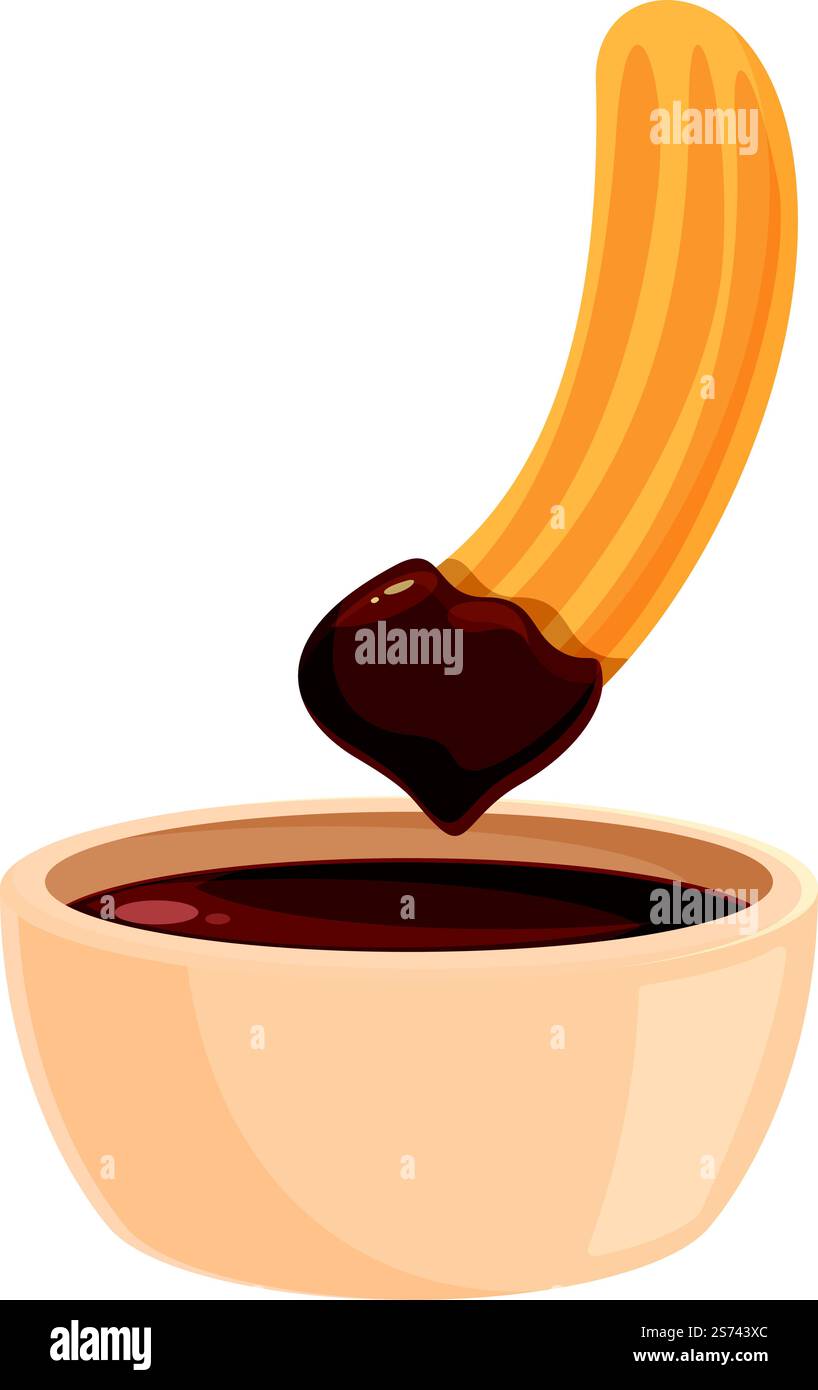 Pastry churro icon cartoon vector. Spanish food. Cake spain. Pastry ...