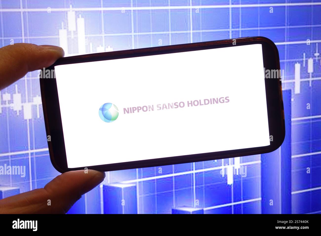 In this photo illustration, the Nippon Sanso company logo is seen ...