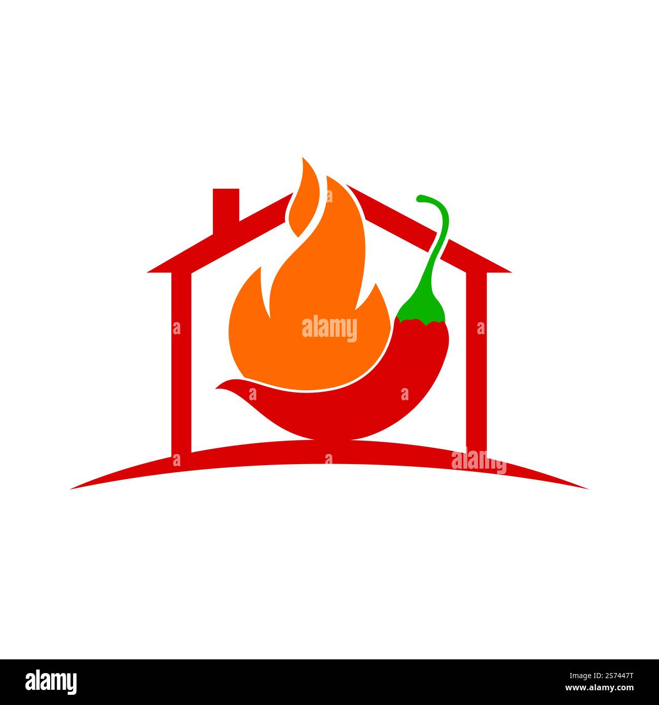 Hot Chili vector logo design concept. Fire Chili logo symbol, Spice ...