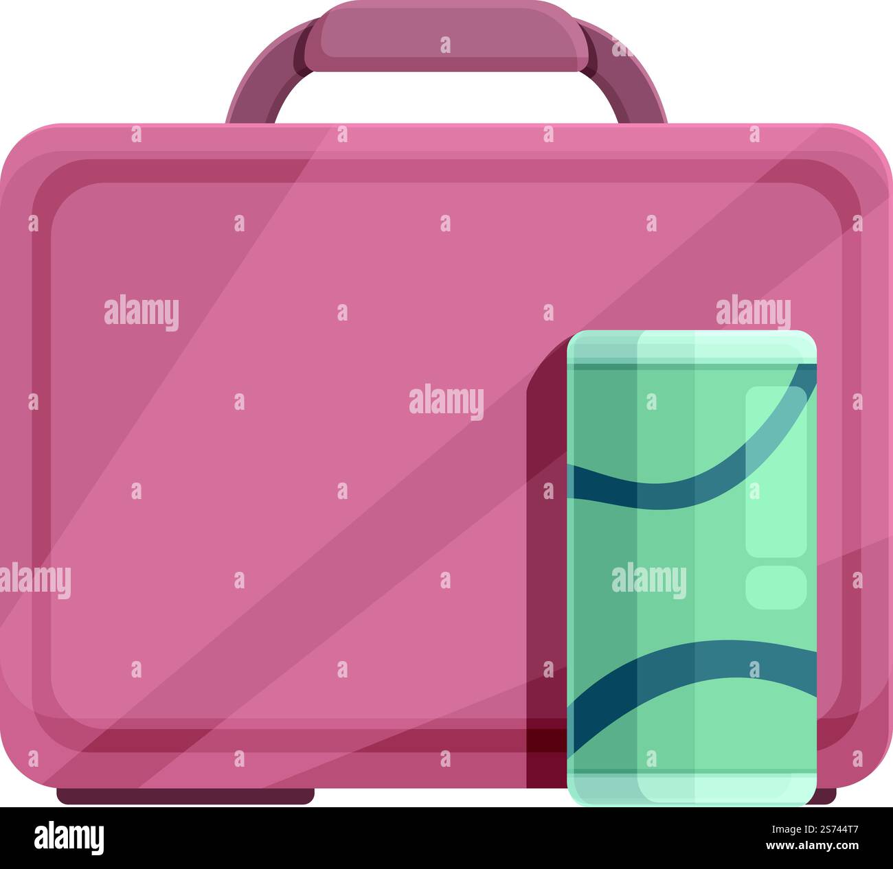 Soda drink lunch box icon cartoon vector. Kid food. Meal snack. Soda ...