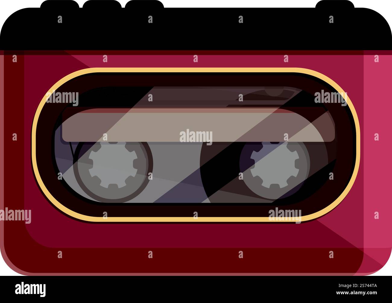 Cassette player icon cartoon vector. Radio music. Audio tape. Cassette ...
