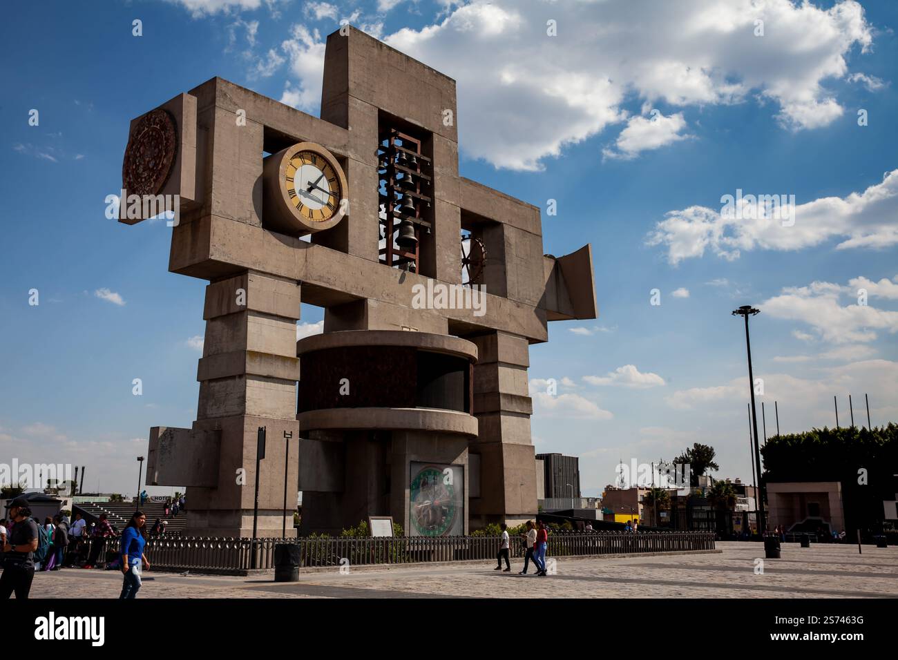 Mexico City, Mexico - September 16, 2024: The Basilica Bell Tower a ...