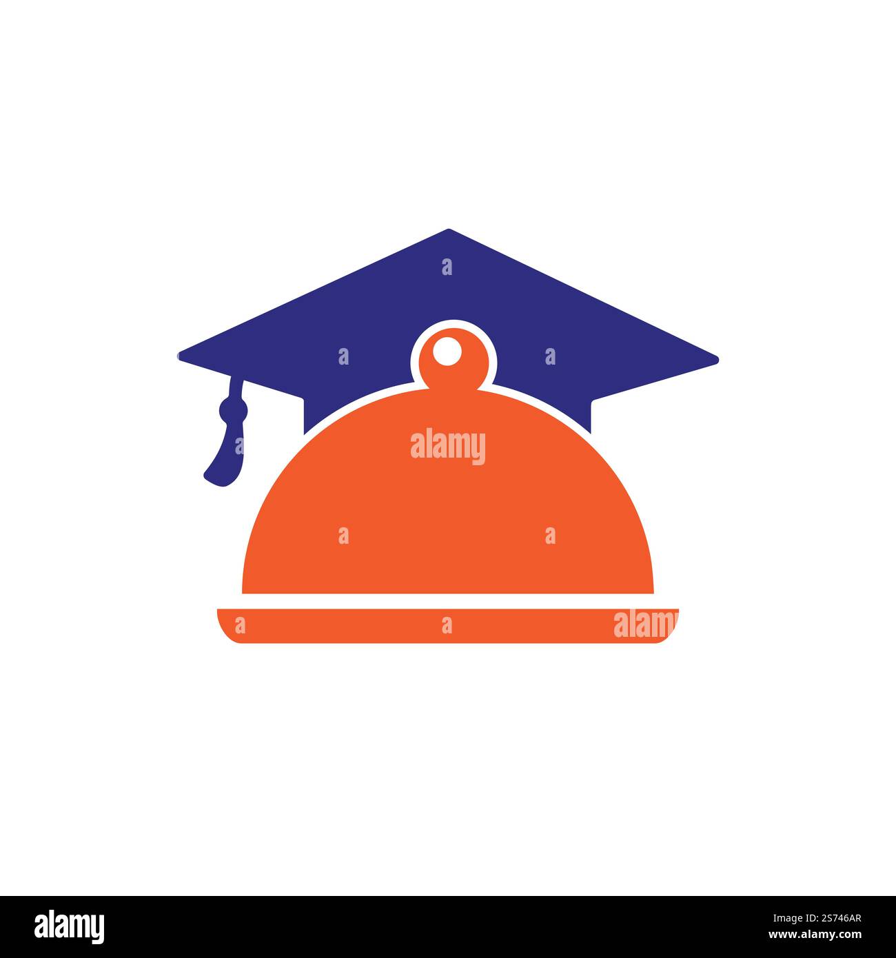 Educational food vector logo design concept. Food cooking education ...