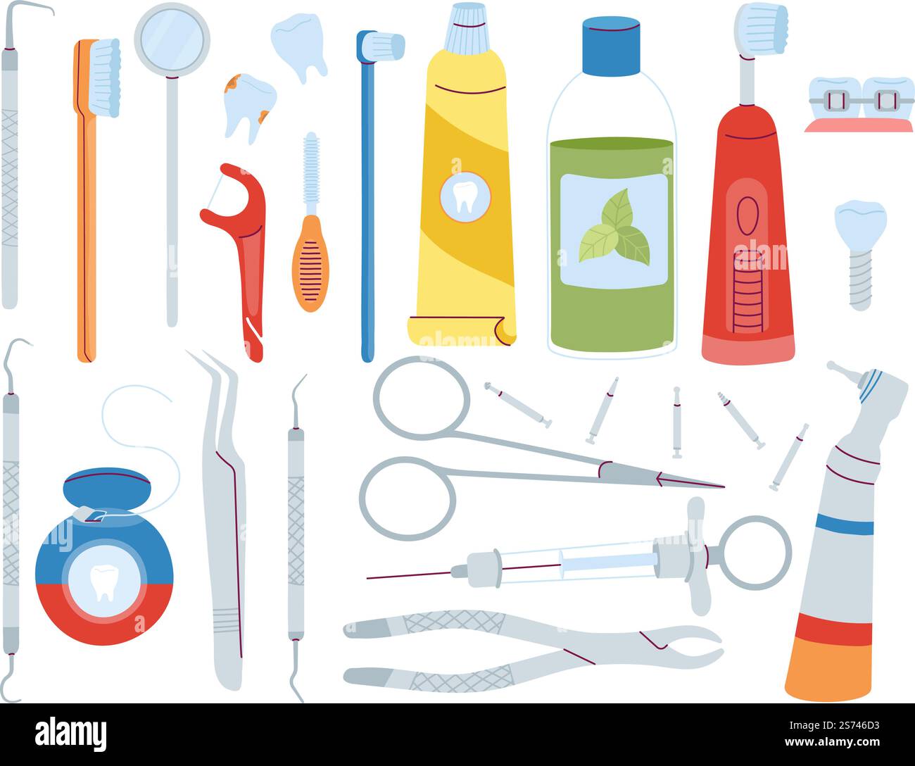 Toothbrush and dental surgery equipments oral hi-res stock photography ...