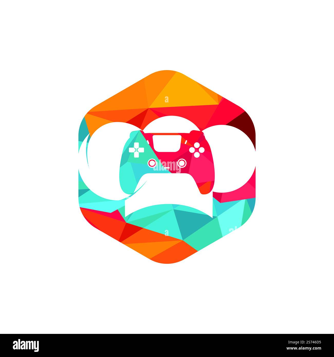 Gamer cafe vector logo design template. Chef hat with game console logo ...