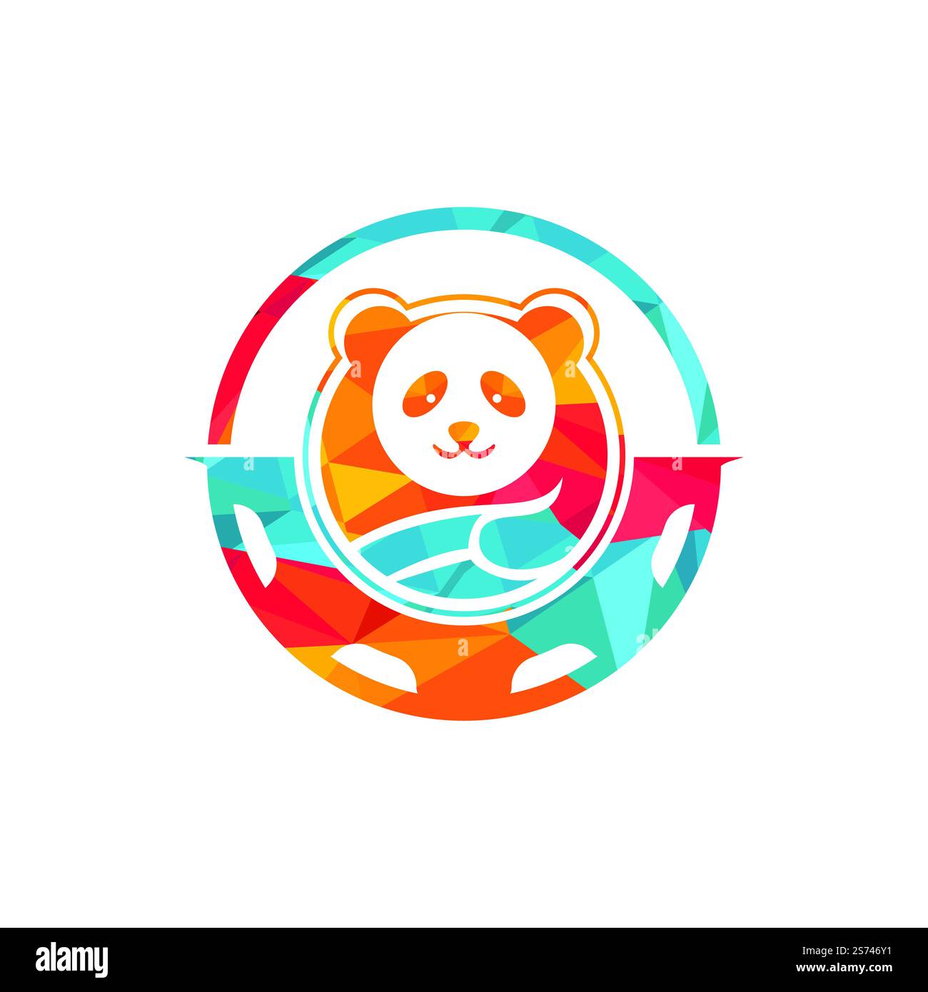 Panda gear vector logo design. Creative animal and zoo ideas concept ...