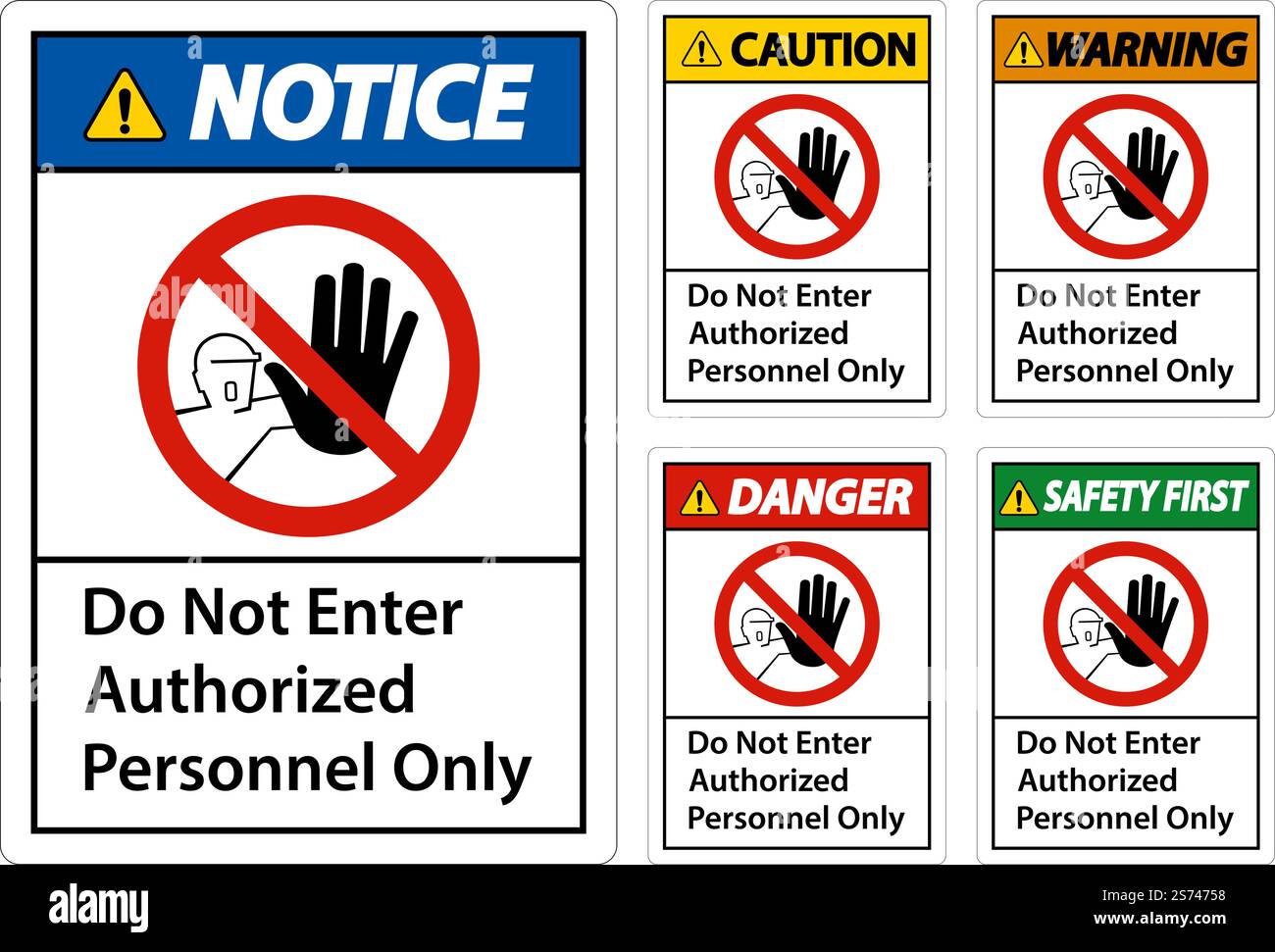 Do Not Enter Authorized Personnel Only Sign Stock Vector Image & Art ...