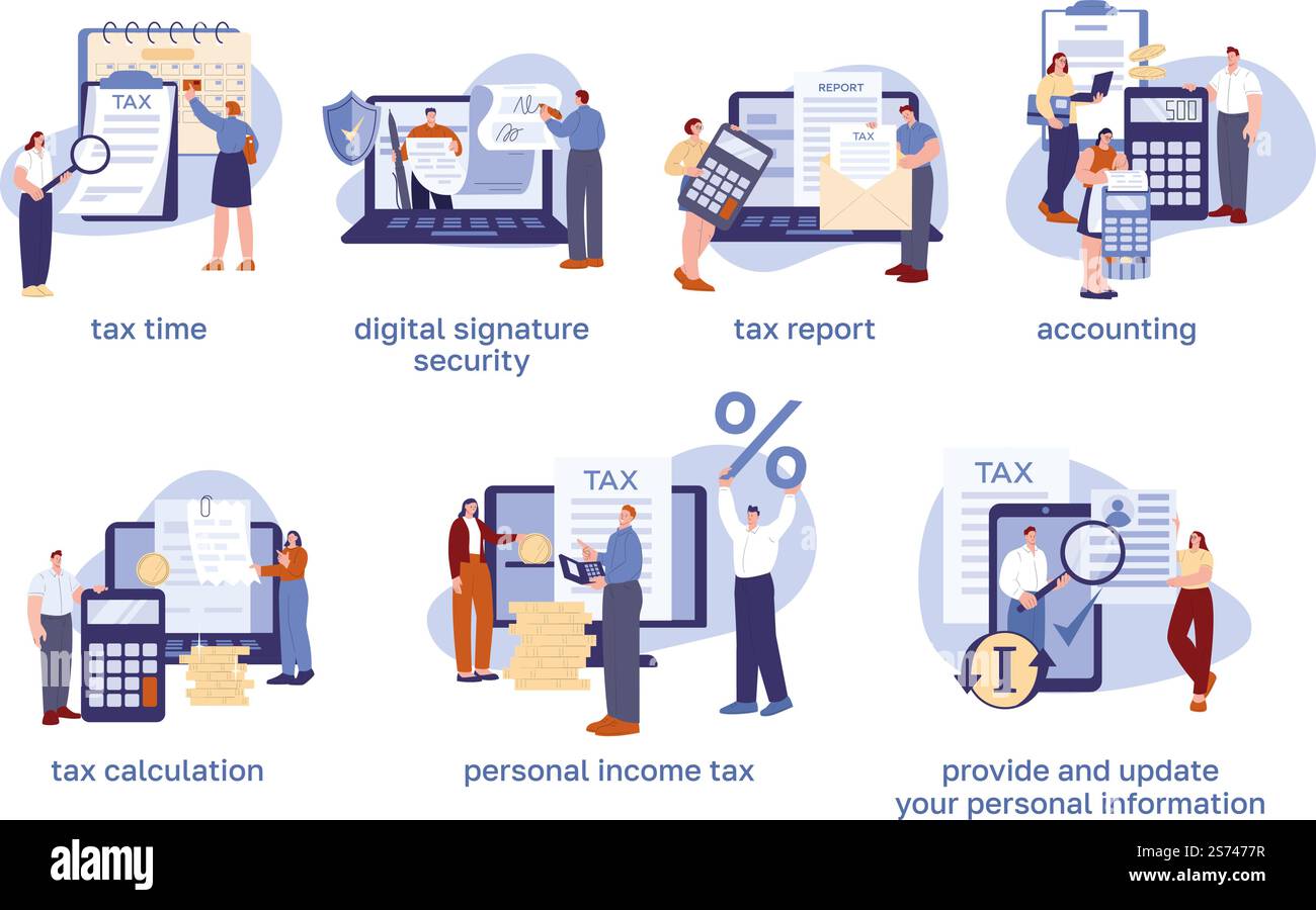 Audit concept. Declaration and accounting, applications or software for ...