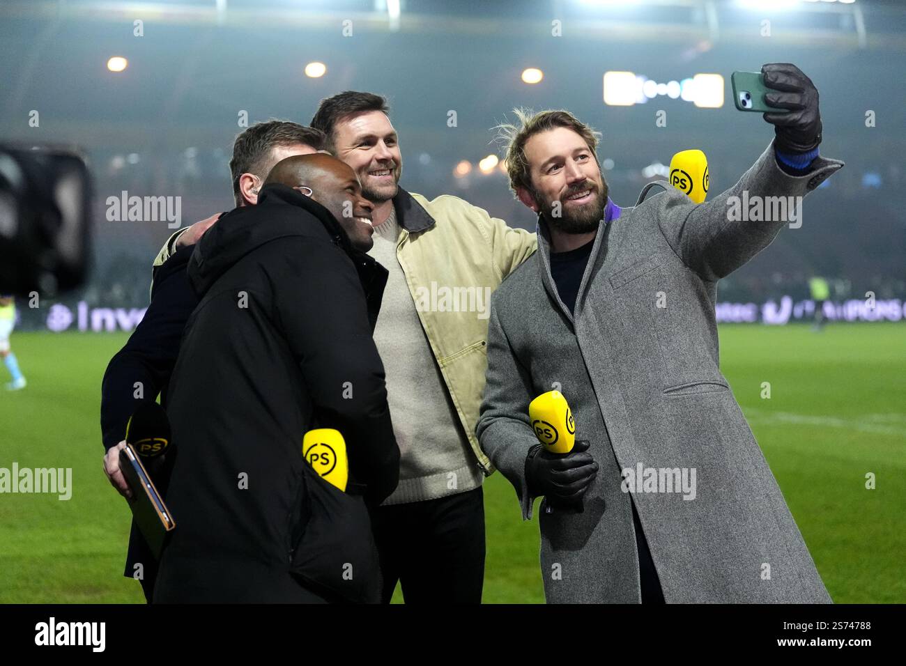 Premier Sports TV's Topsy Ojo (left), Ross Harries, Ryan Wilson, Chris ...