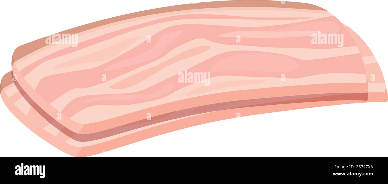 Animal lard icon cartoon vector. Pork meat. Fat bone. Animal lard icon ...