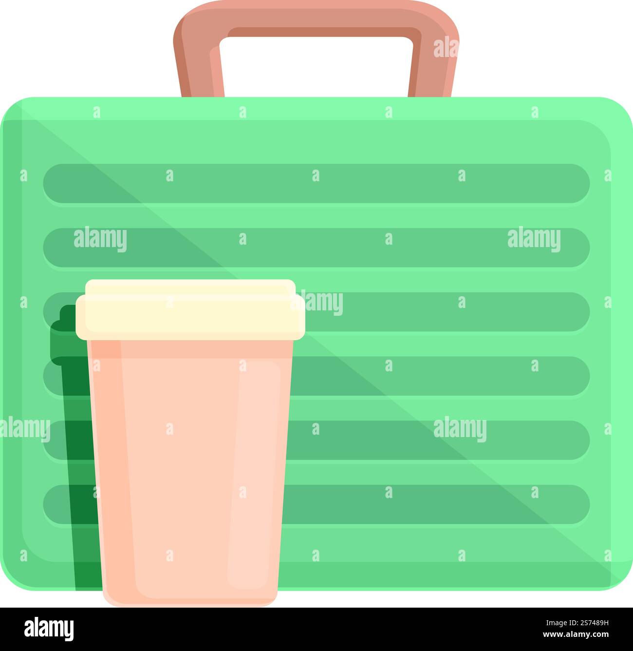 Coffee to go icon cartoon vector. Snack meal. Time pack. Coffee to go ...