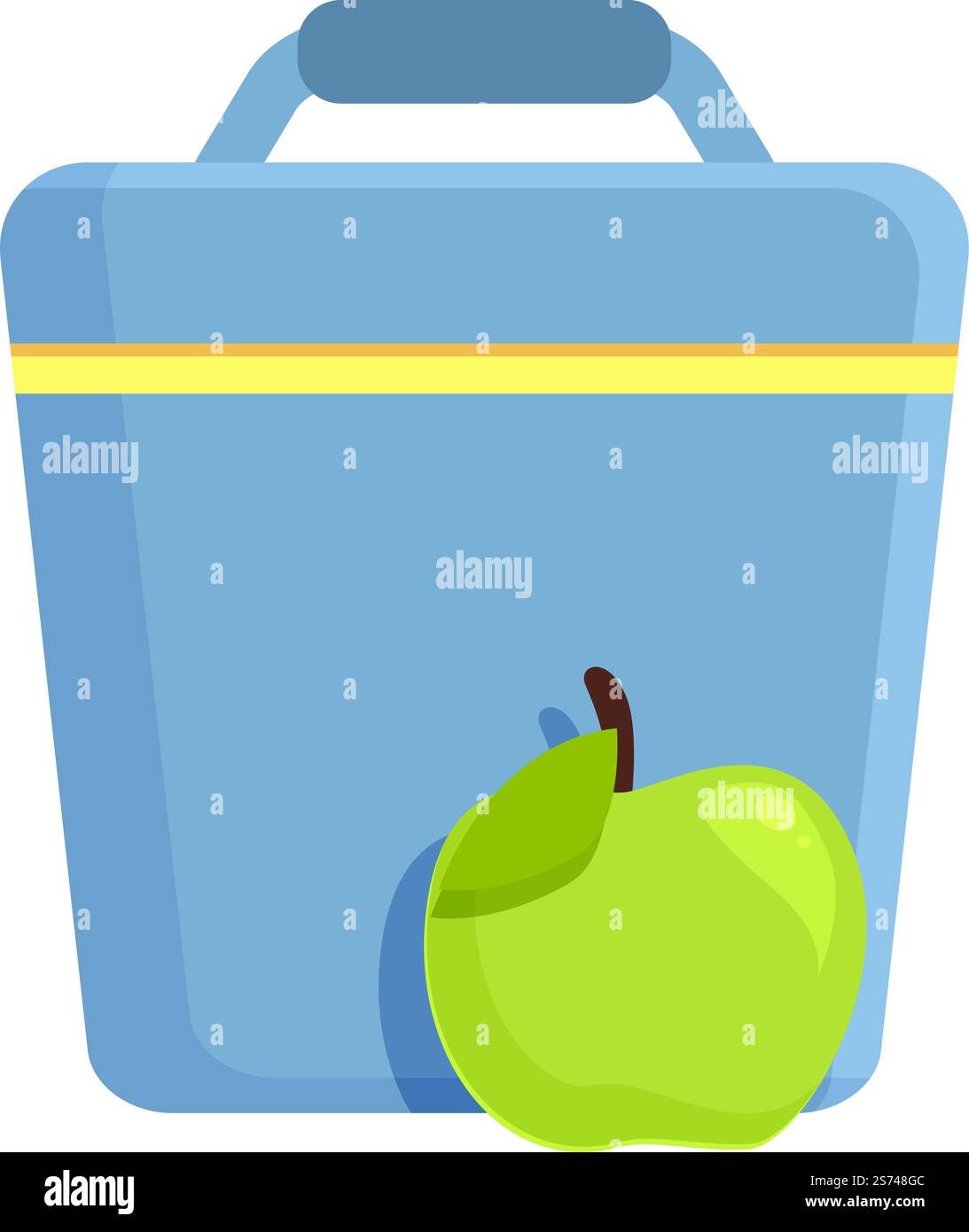 Snack box icon cartoon vector. Healthy meal. Time try. Snack box icon ...