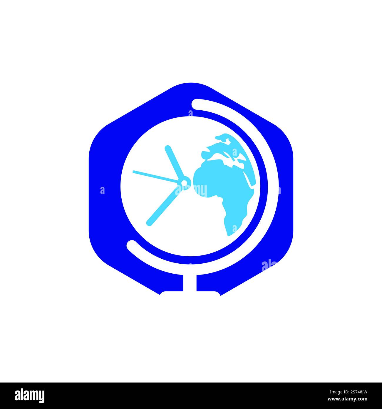 Time world vector logo design template. Time planet symbol or icon ...