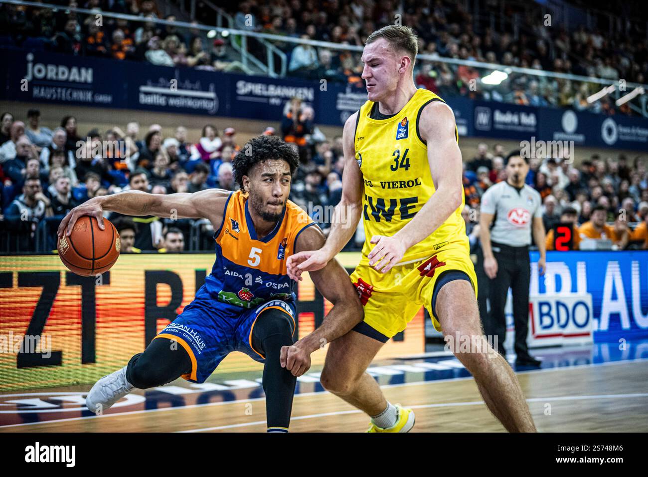 Rostock, Deutschland 18. Januar 2025: 1.BBL - 2024/2025 - Rostock ...