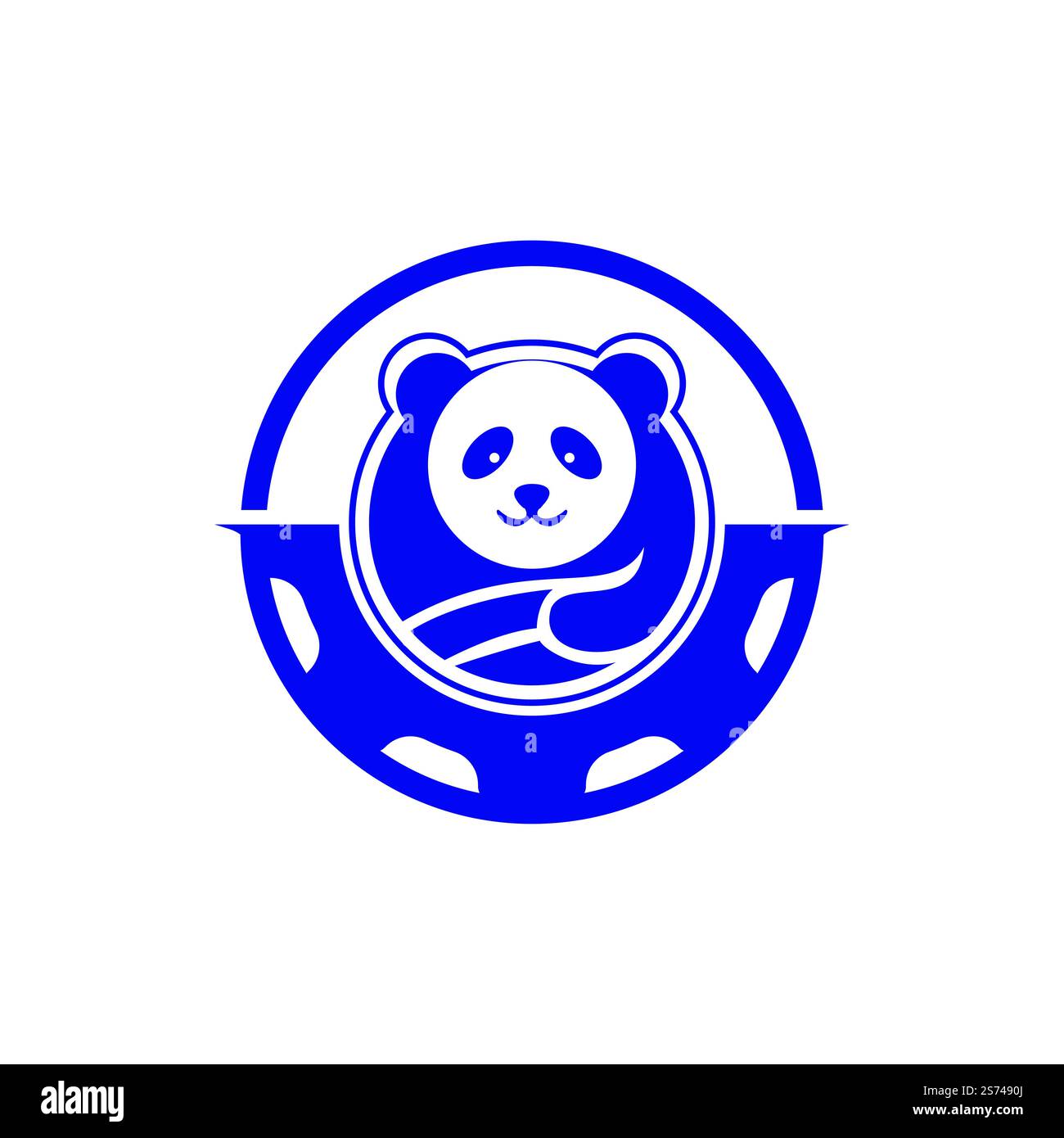 Panda gear vector logo design. Creative animal and zoo ideas concept ...