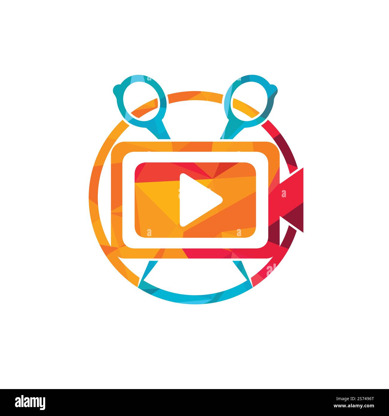Movie film editor vector logo design. Video editing logo concept Stock ...