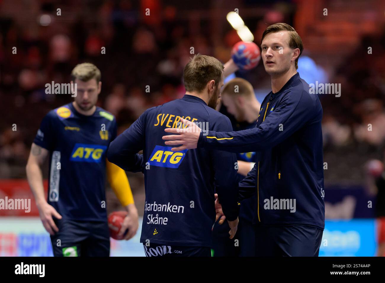 250118 Albin Lagergren and Jonathan Carlsbogård of Sweden ahead of the ...