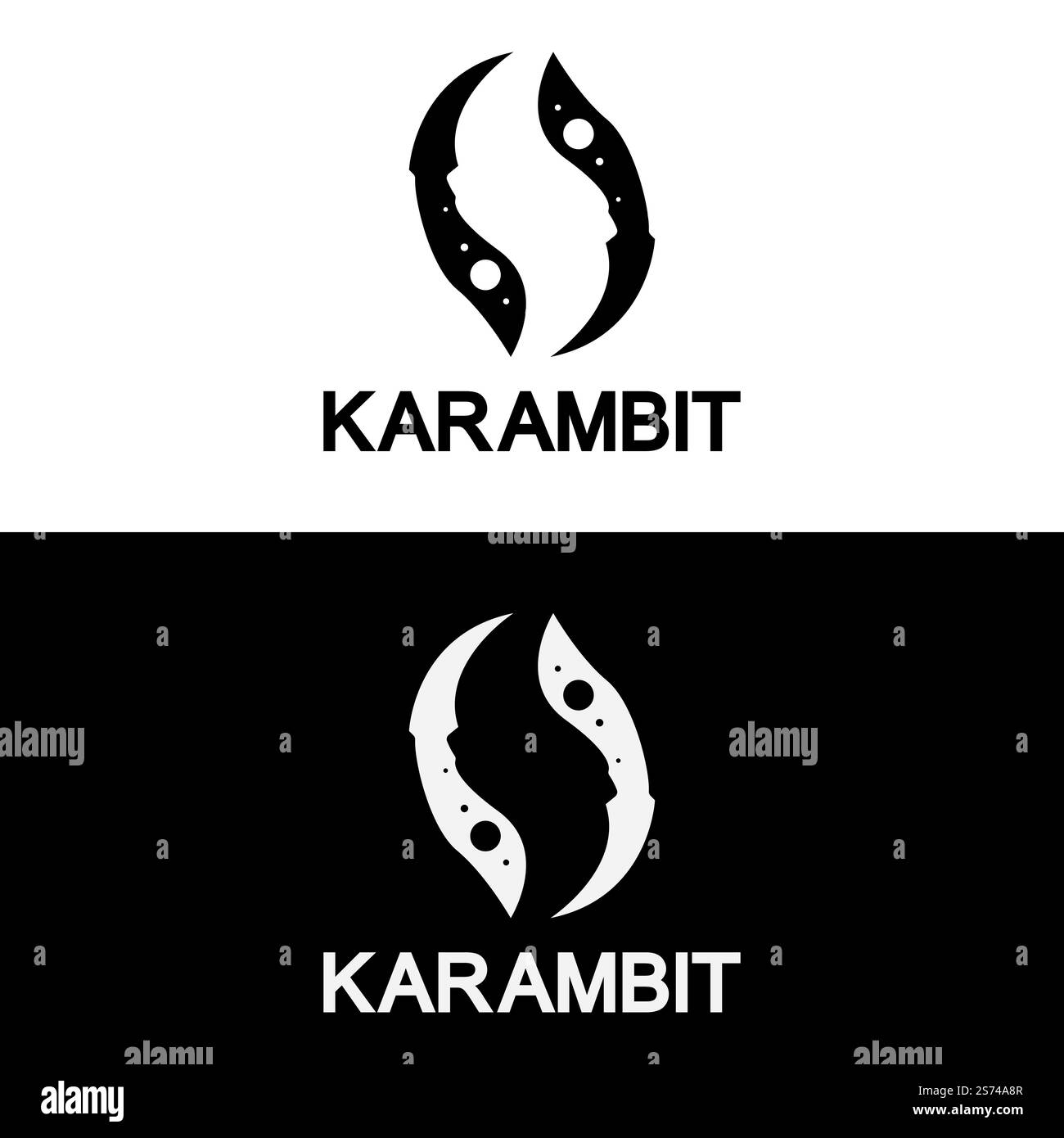Karambit knife icon logo design vector template Stock Vector Image ...
