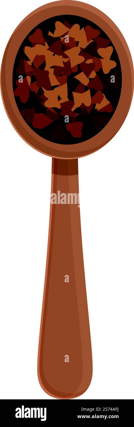 Spoon grain icon cartoon vector. Cereal plant. Pile nature. Spoon grain ...