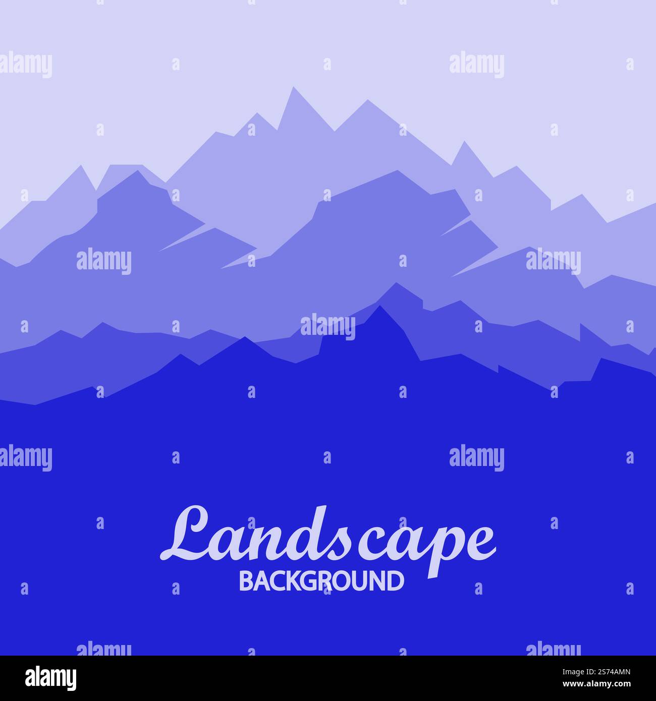 Mountain hills landscape background vector Stock Vector Image & Art - Alamy