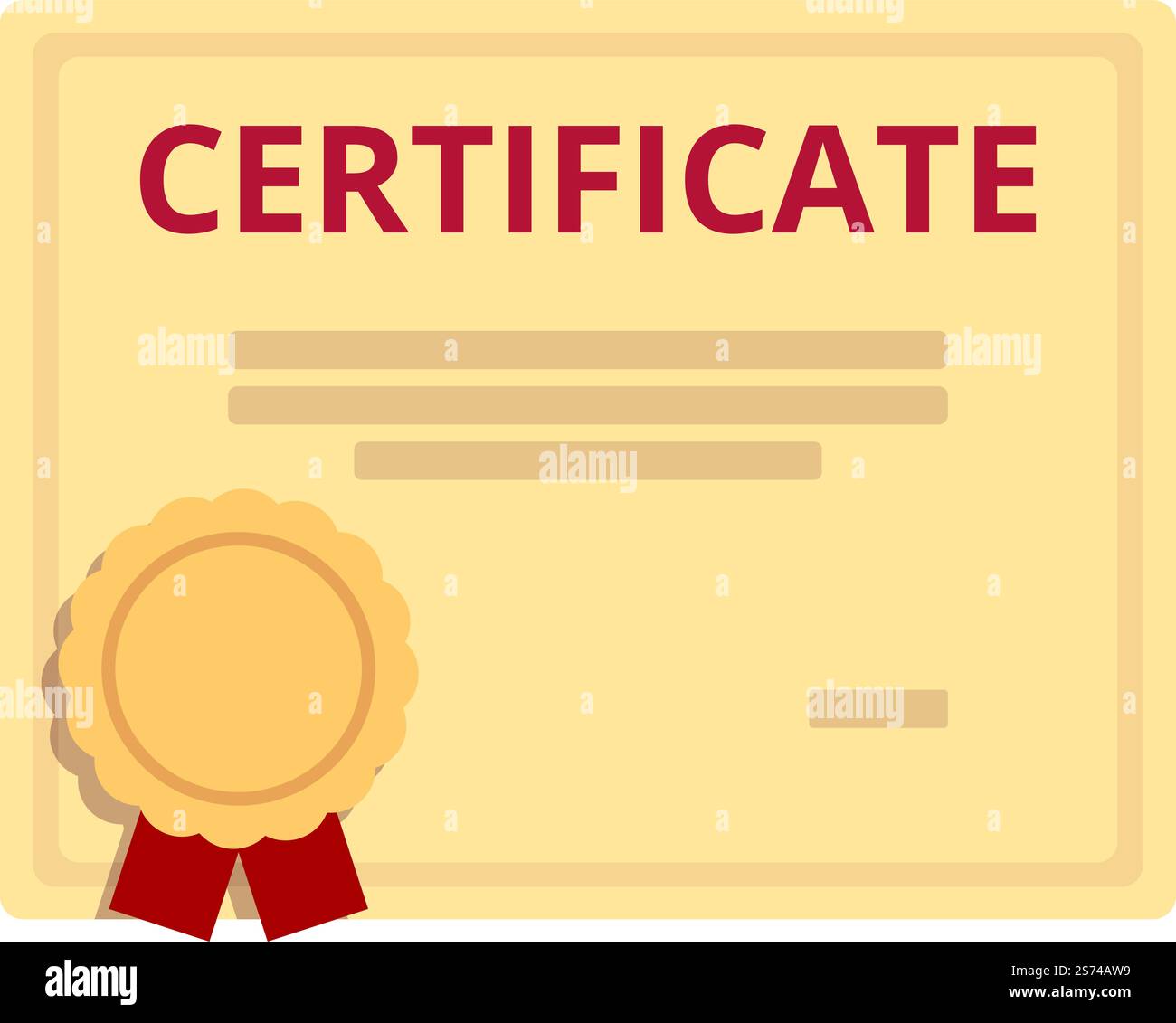 Certificate icon cartoon vector. Gift document. Modern education ...