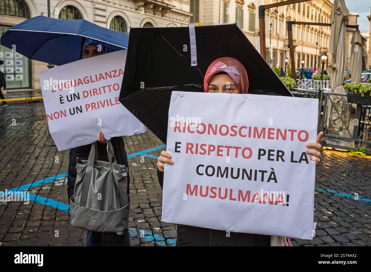 Demonstration against the discrimination and Islamophobia ROME, ITALY ...