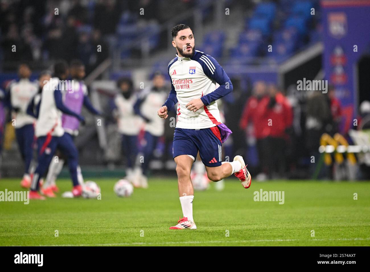 Lyon, France. 18th Jan 2025. 18 Rayan CHERKI (ol) during the Ligue 1 ...