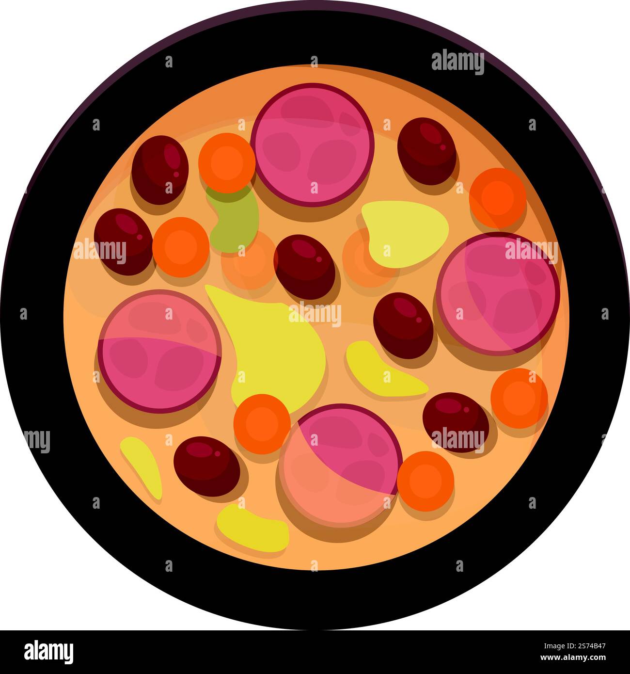 Soup icon cartoon vector. Cuisine food. Portugal fish. Soup icon ...