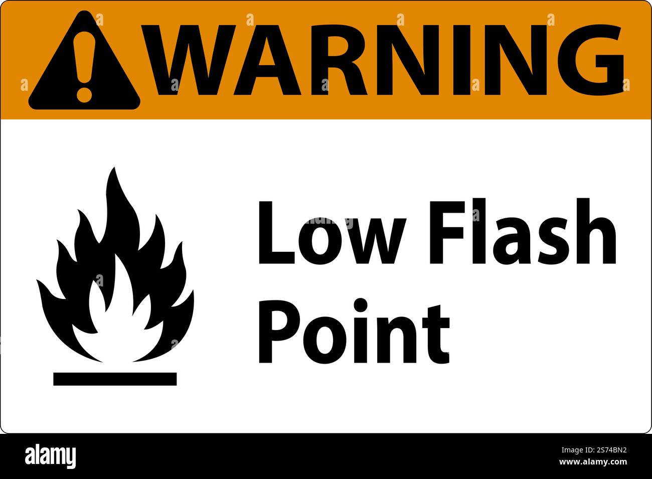Warning Low Flash Sign On White Background Stock Vector Image & Art - Alamy