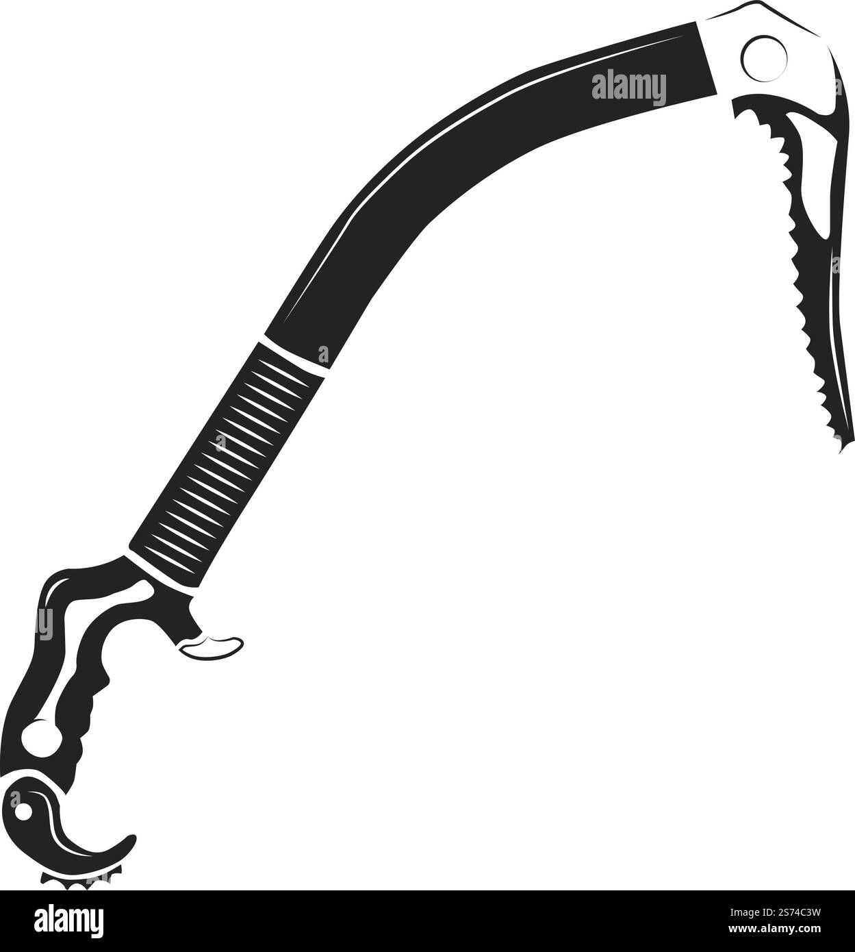 Ice climbing alpinism spike Black and White Stock Photos & Images - Alamy