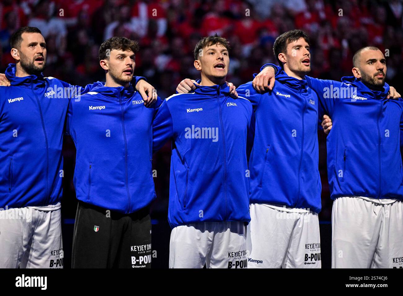 Herning, Denmark. 18th Jan, 2025. Tommaso Romei of Italy Nationalteam ...