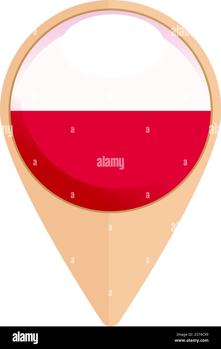 Poland location icon cartoon vector. Travel culture. Tourism country ...