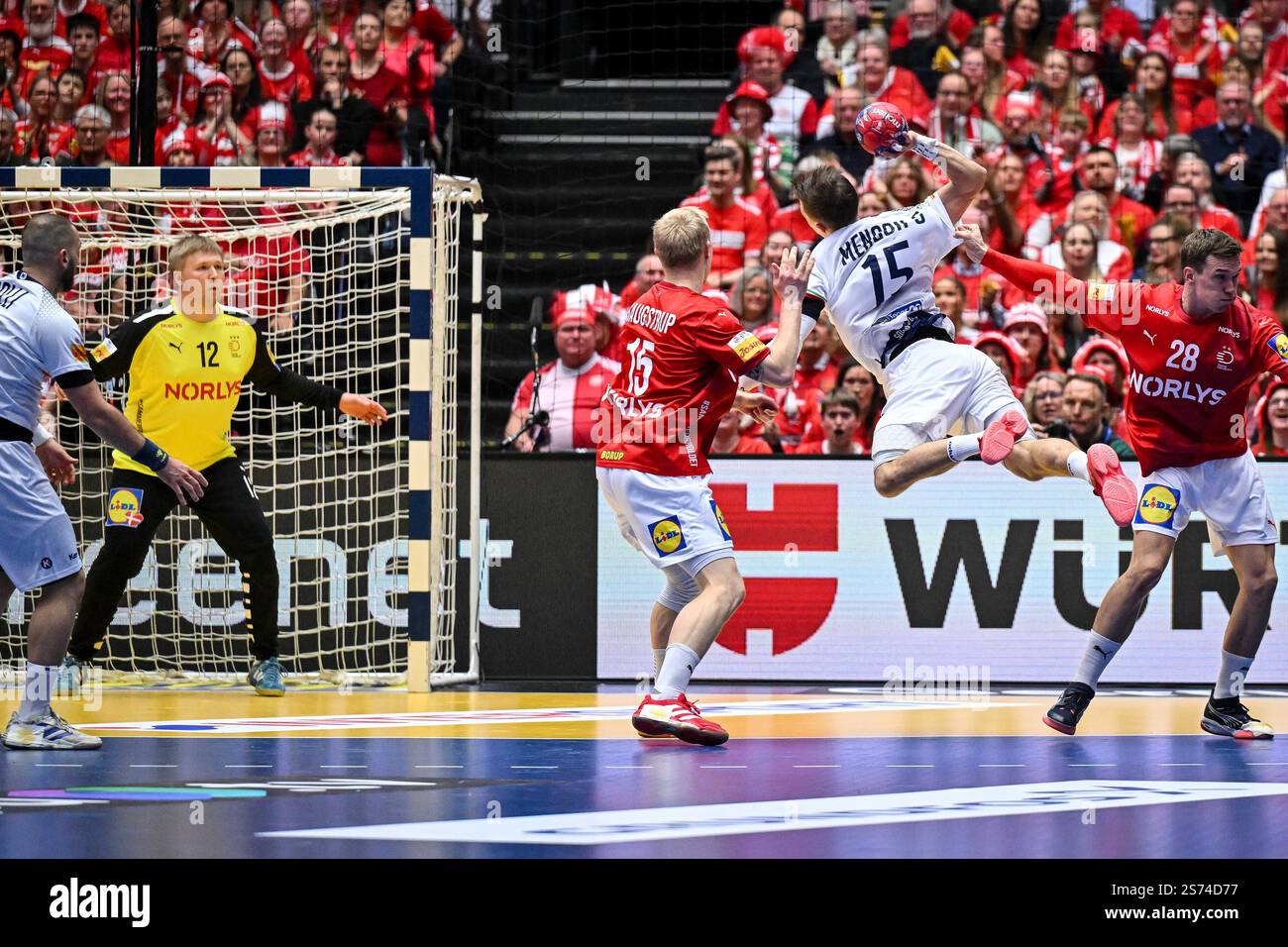 Herning, Denmark. 18th Jan, 2025. Simone Mengon of Italy Nationalteam ...