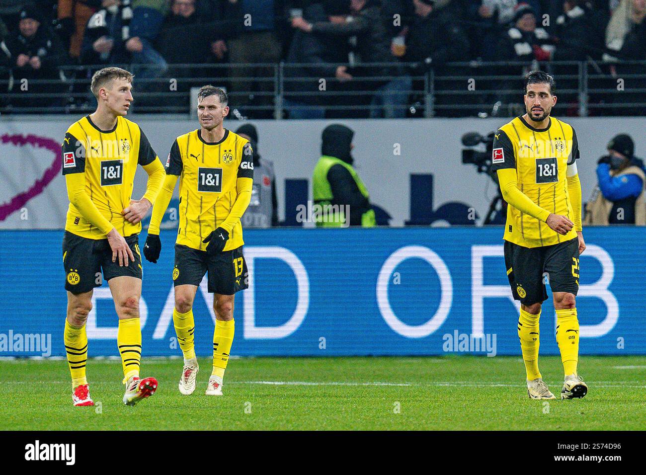 Frankfurt, Deutschland. 17th Jan, 2025. 17.01.2025, Eintracht Frankfurt vs. Borussia Dortmund, 1 ...