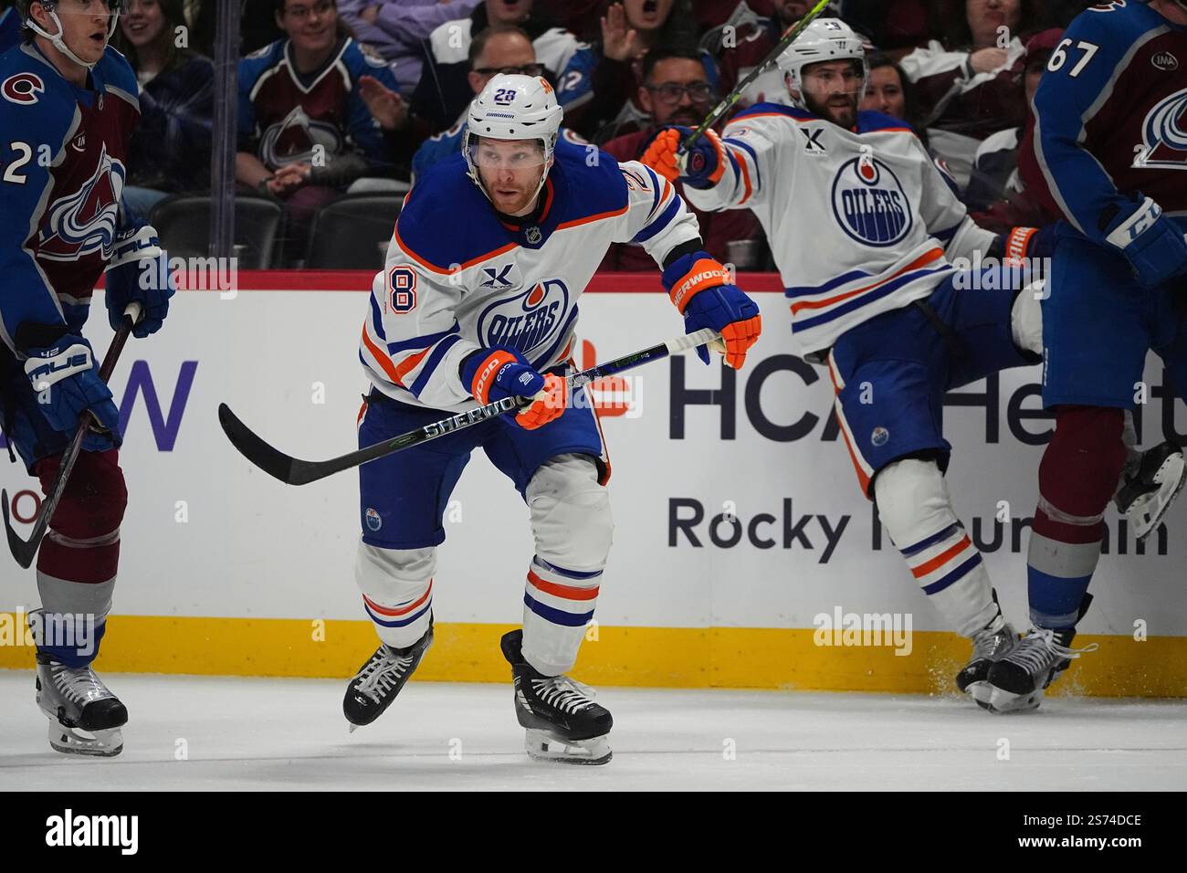 Edmonton Oilers right wing Connor Brown (28) in the second period of an ...